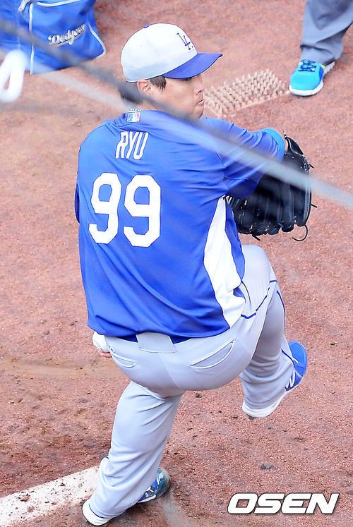 류현진 불펜피칭 결과 이상무 11일 애리조나전 등판 확정 MLBPARK